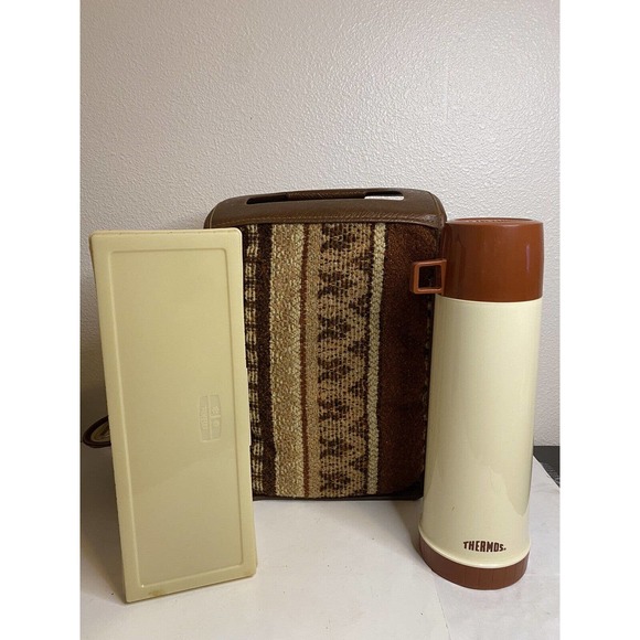 Thermos | Other | Vintage 97s Thermos In Travel Case With Food Box ...